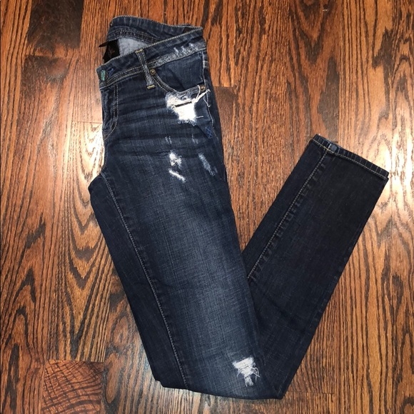 Genetic Denim | Jeans | Genetic Denim Distressed Low Rise Skinny Jeans ...